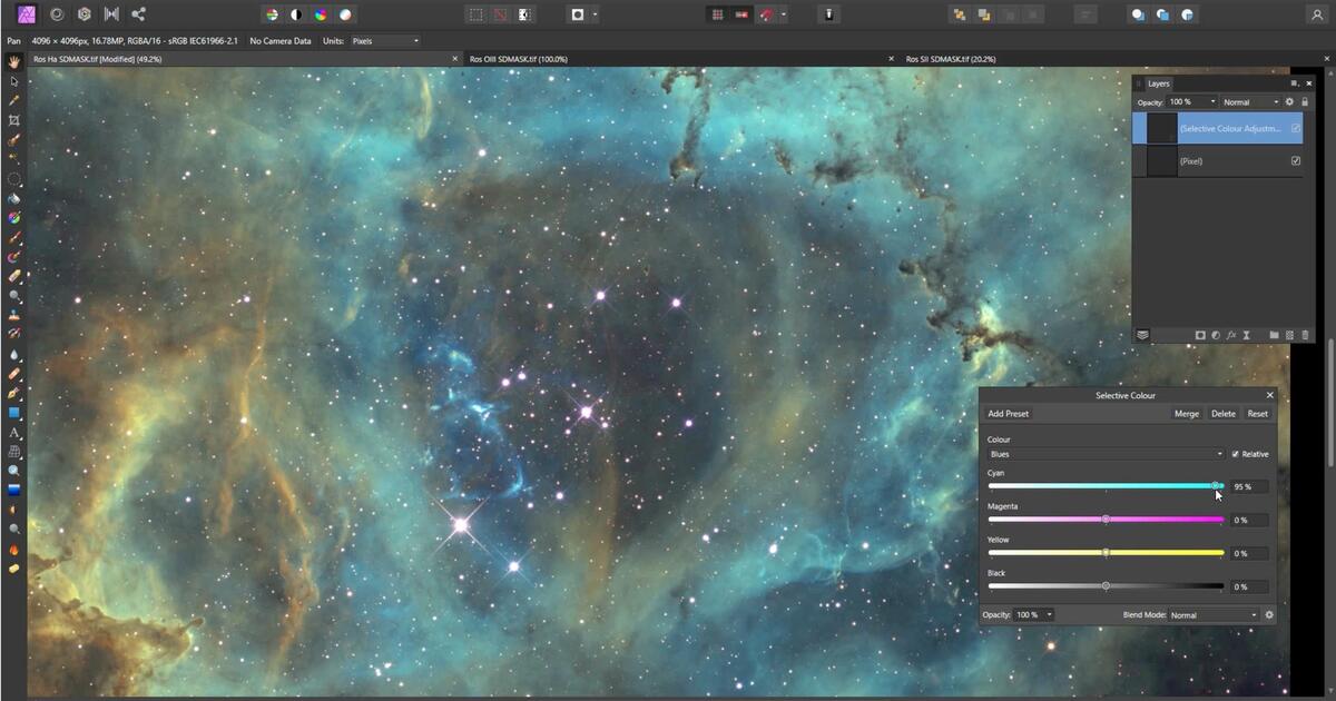 Image Stacking and Narrowband Processing in Affinity Photo | Telescope Live